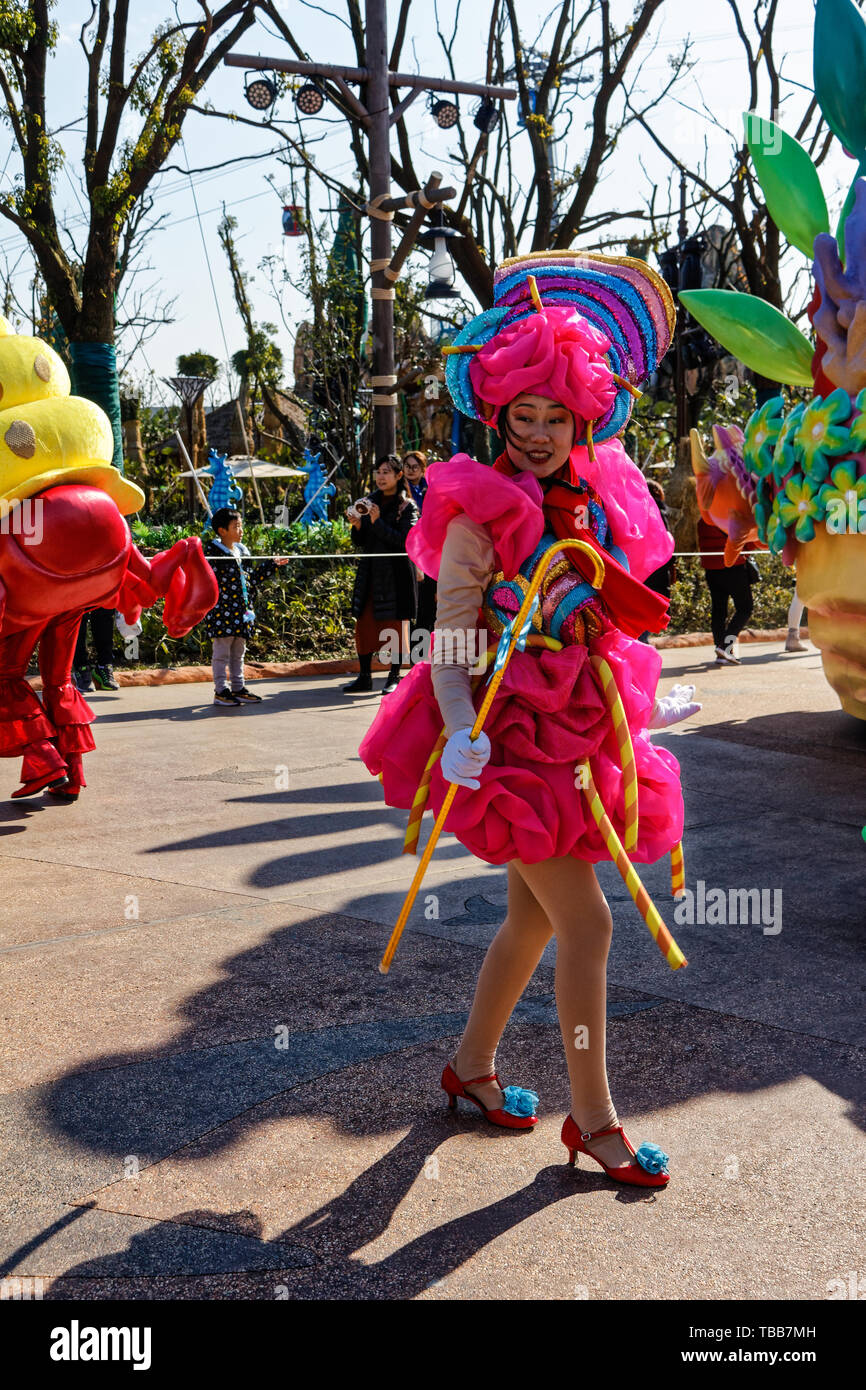 Shanghai Haichang Ocean Park float parade Stock Photo - Alamy