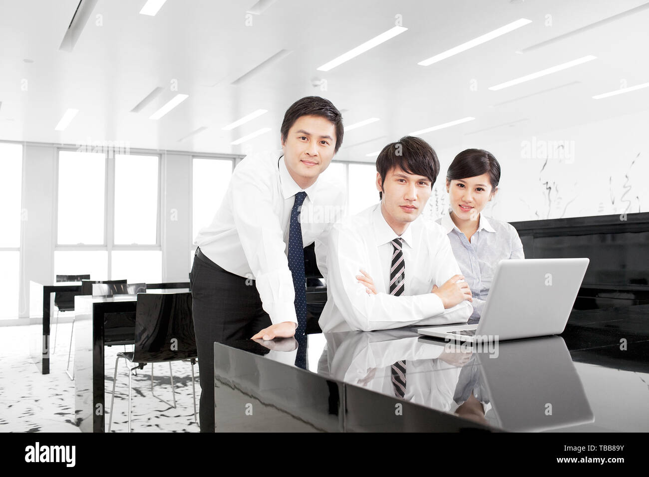 Business team communication in the office Stock Photo - Alamy