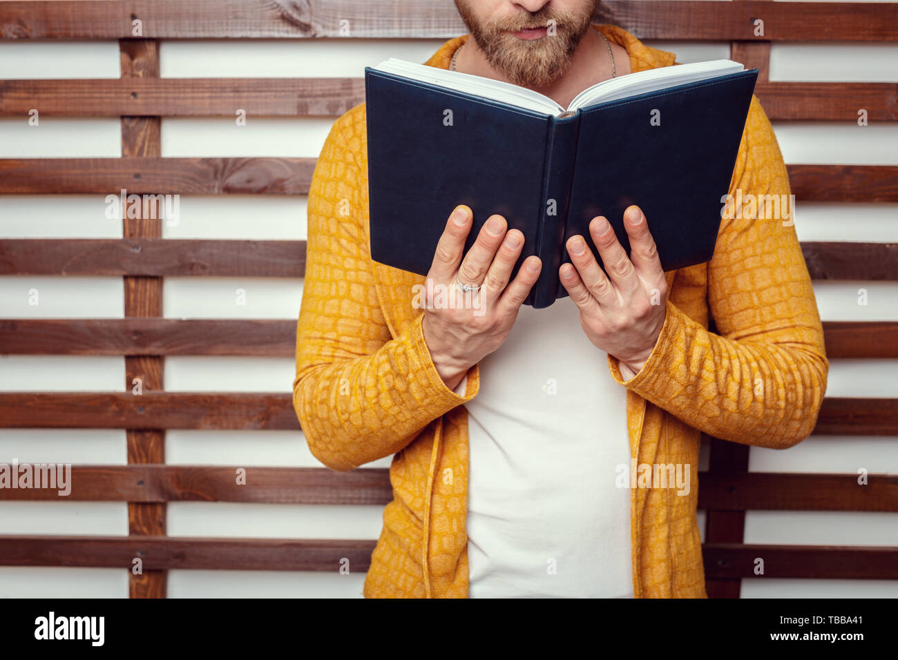 The man with a book Stock Photo - Alamy