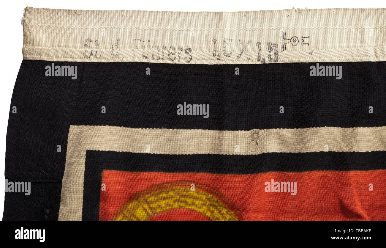 A standard of Führer and Reichskanzler Adolf Hitler, Flag cloth with ...