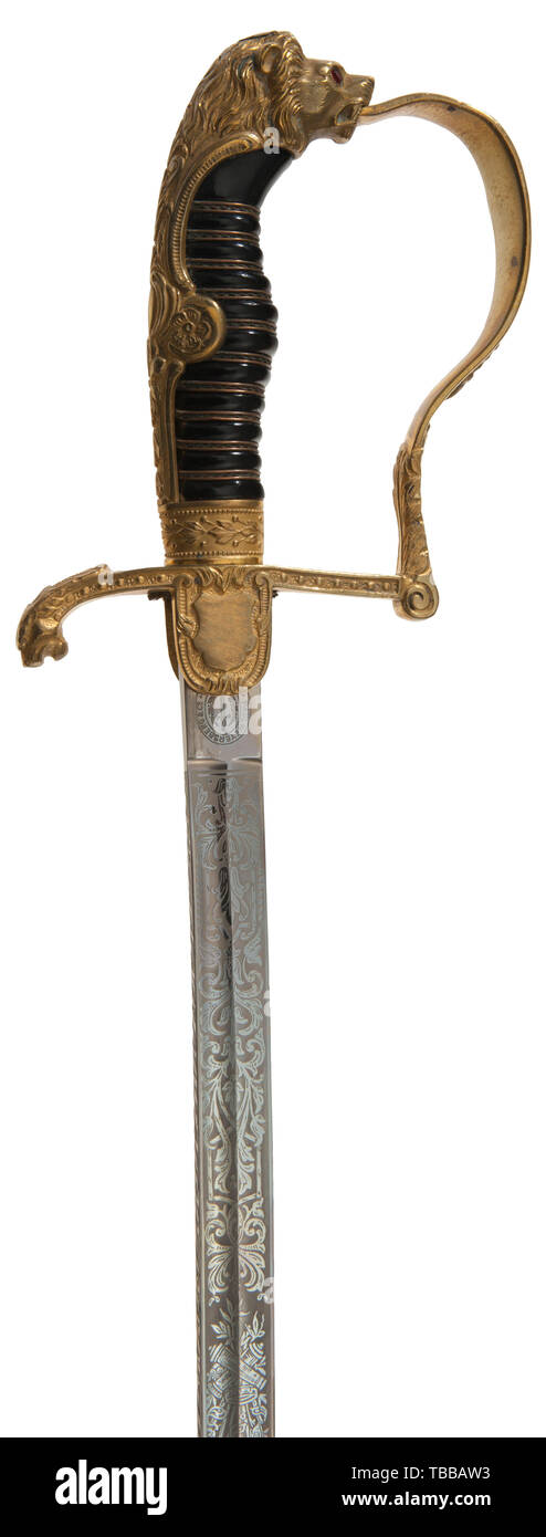 THE JOHN PEPERA COLLECTION, A Saber for Army Officer, Paul Weyersberg ...