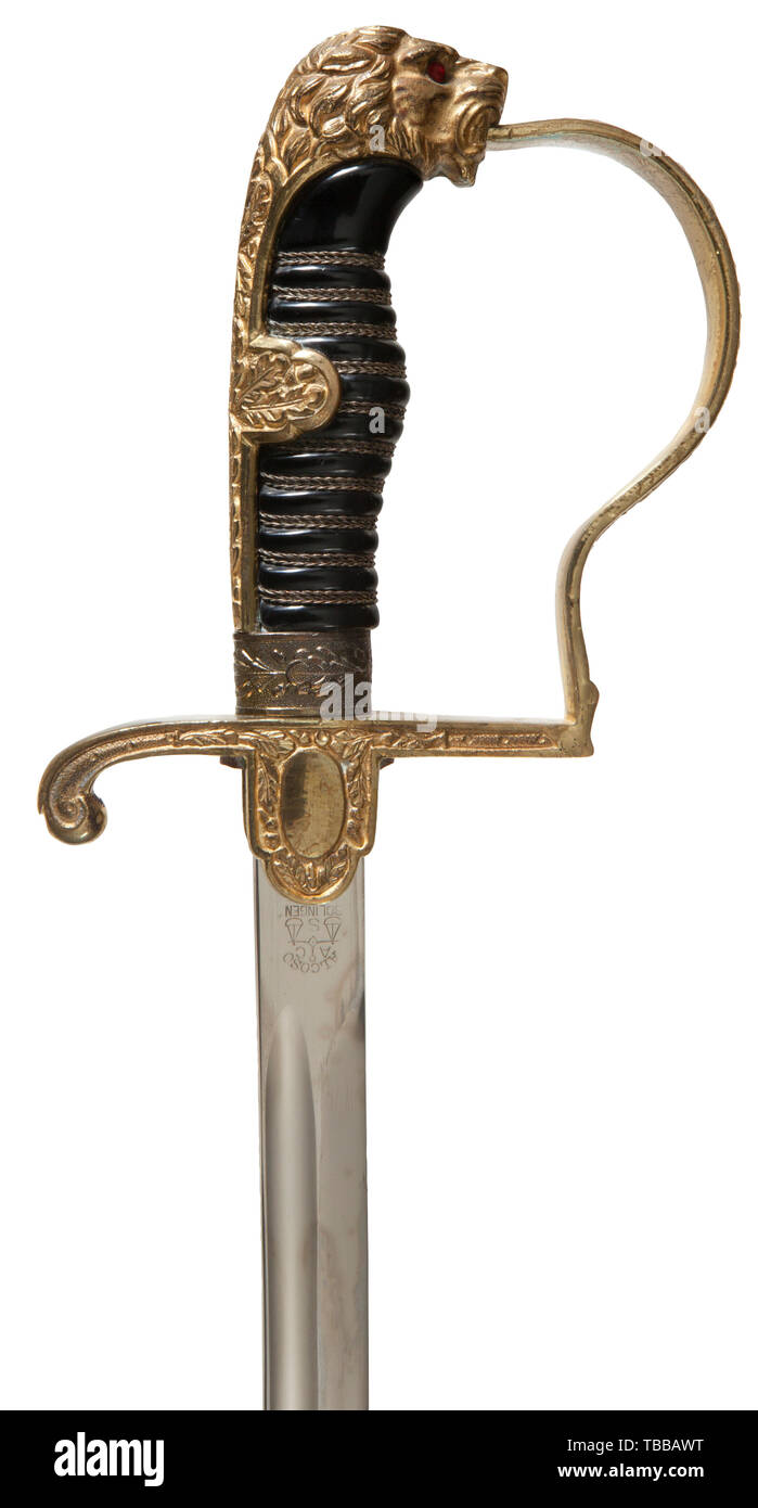 THE JOHN PEPERA COLLECTION, A Saber for Army Officer, Alcoso, Solingen ...