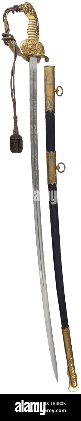 THE JOHN PEPERA COLLECTION, A Saber for Naval Officer, WKC, Solingen ...