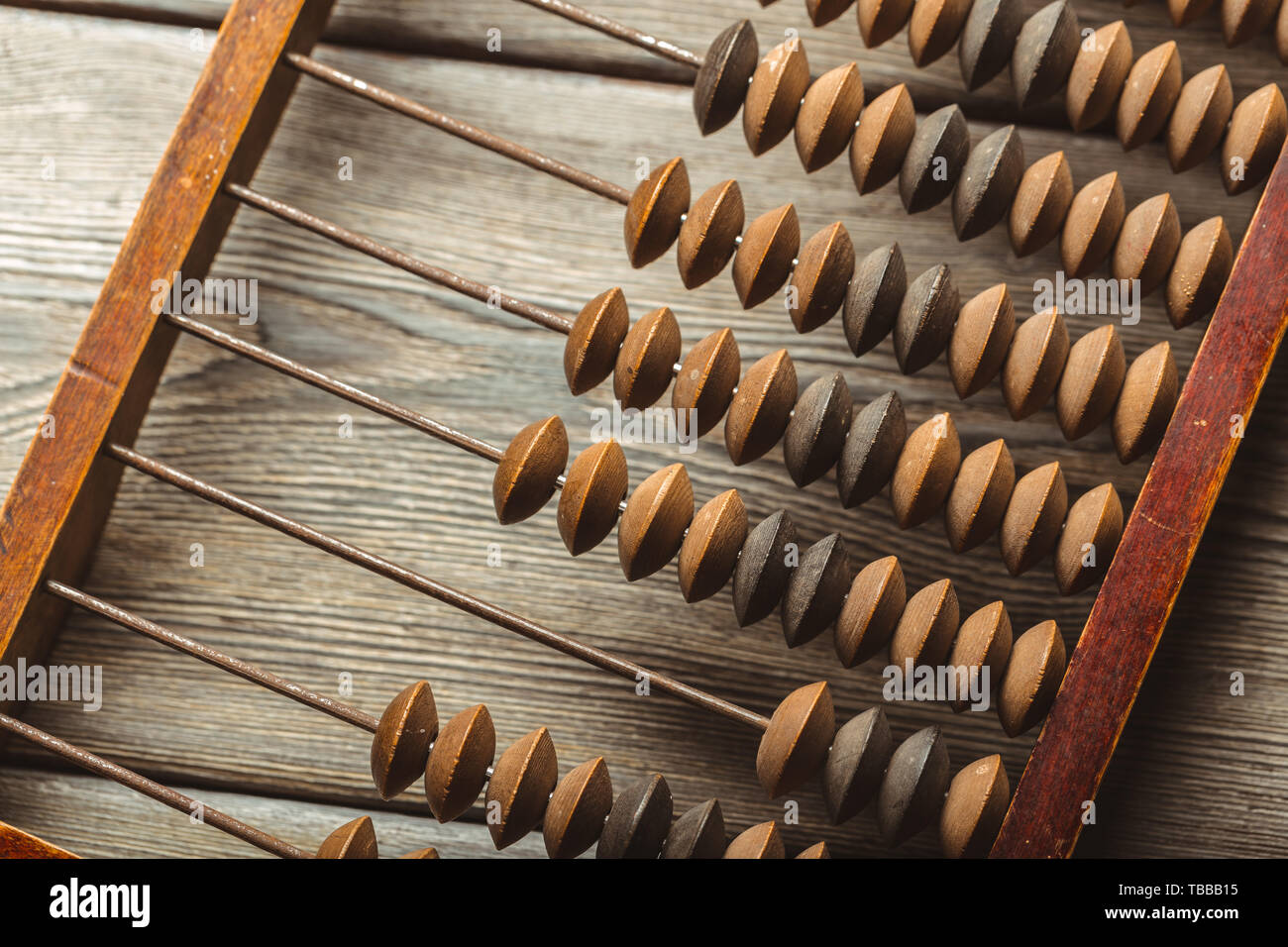 Vintage abacus close up Stock Photo - Alamy