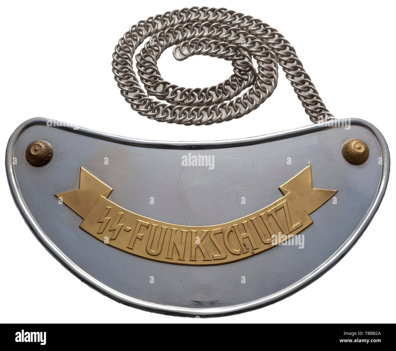 THE JOHN PEPERA COLLECTION, A Gorget M 36 SS-Funkschutz, Half moon ...