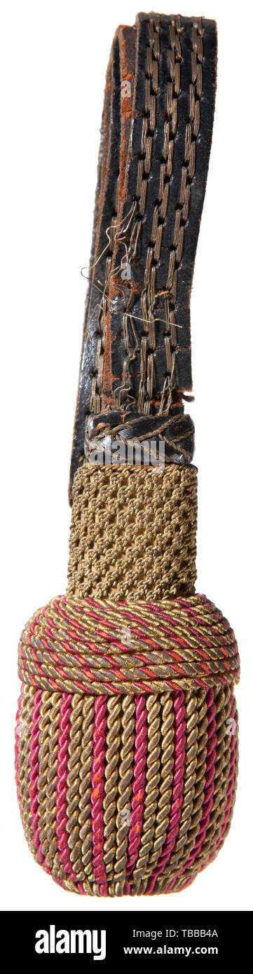 THE JOHN PEPERA COLLECTION, A Saber Portepee for Prison Official, Green ...