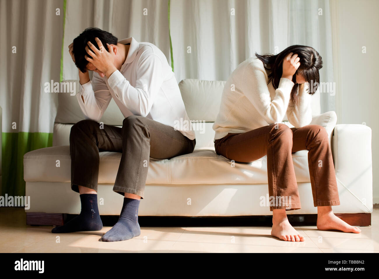 A couple fighting Stock Photo - Alamy