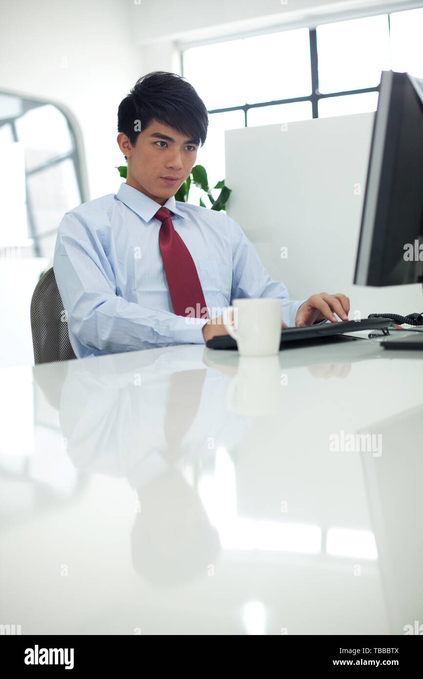 Person sitting in front of computer hi-res stock photography and images ...