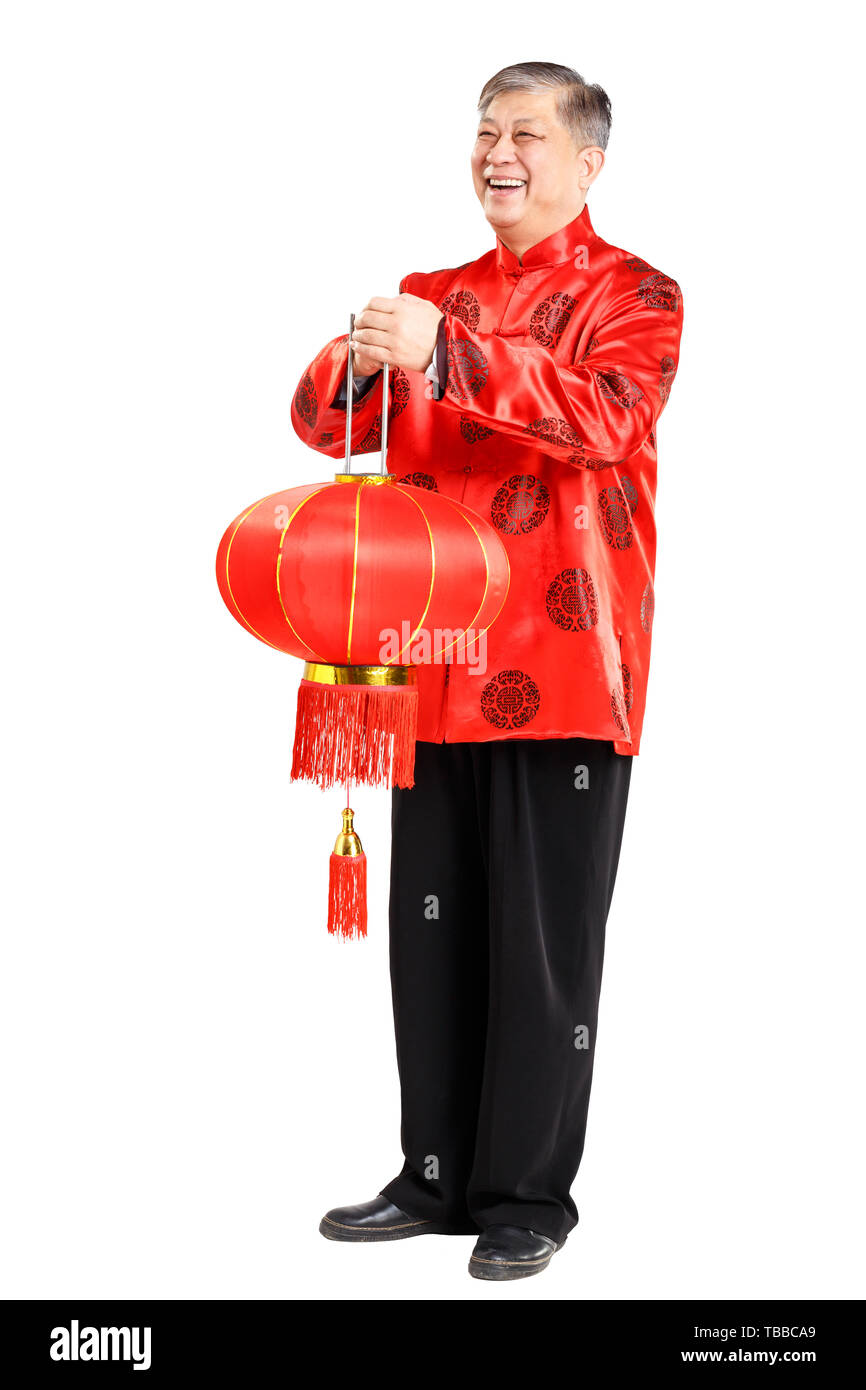 Old Chinese Man Smiling