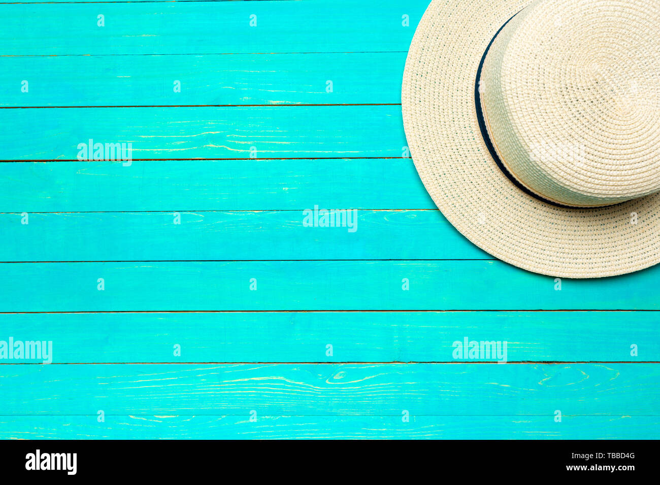 top view beach hat Stock Photo - Alamy