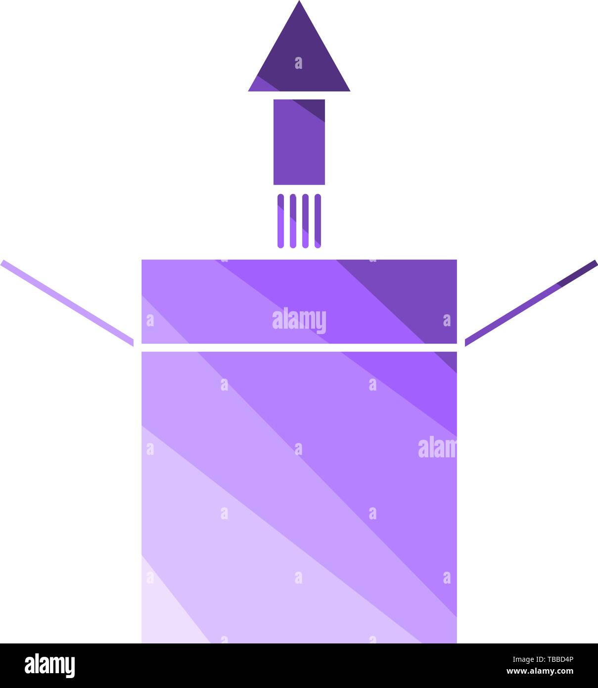 Product Release Icon. Flat Color Ladder Design. Vector Illustration ...