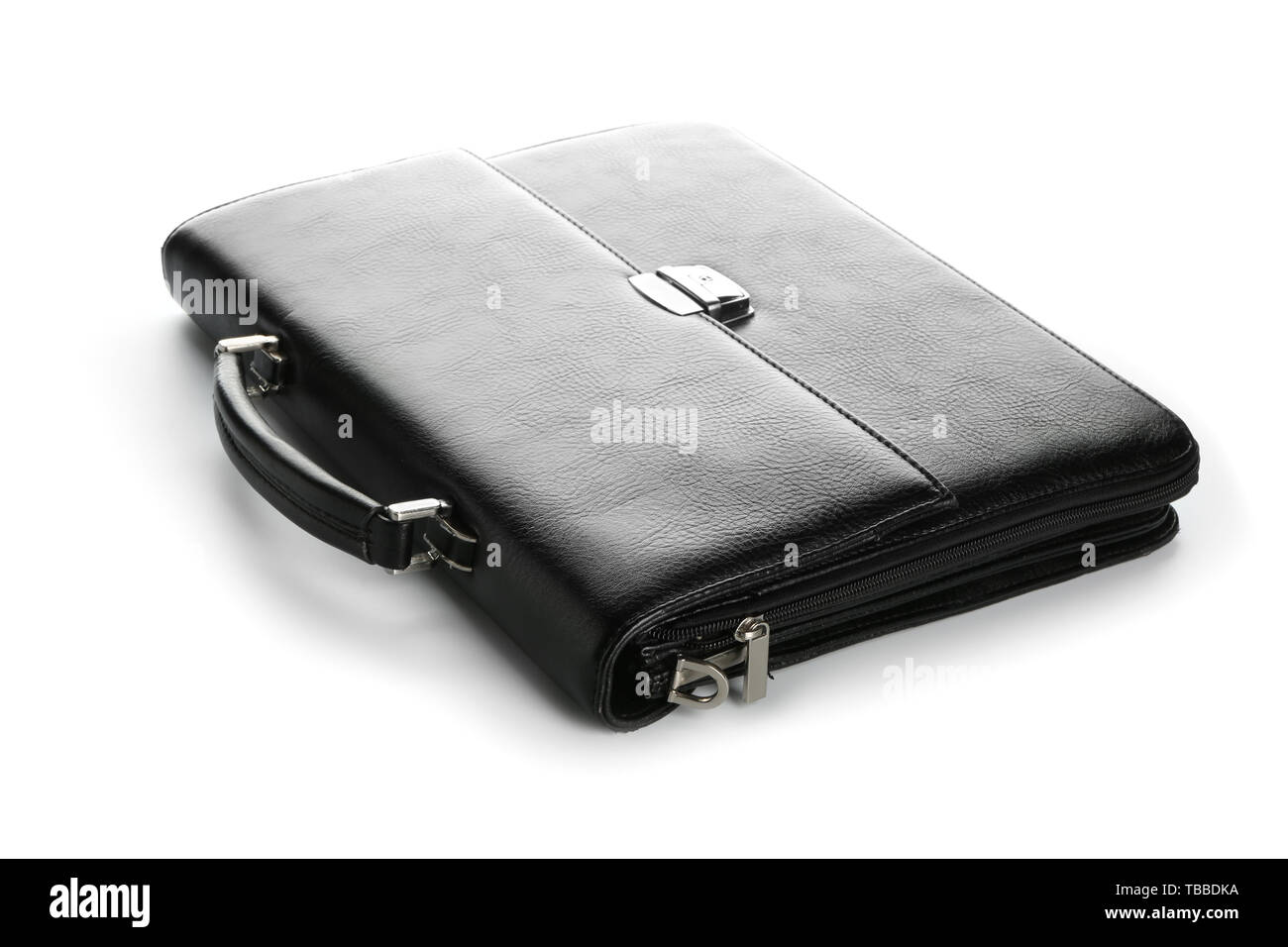 Male briefcase on white background Stock Photo - Alamy