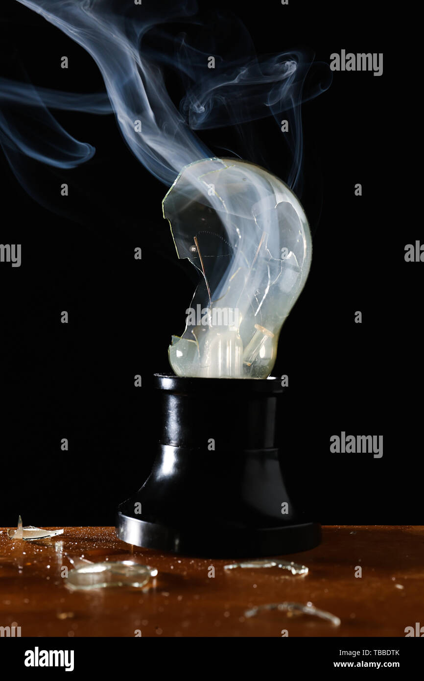 Incandescent light bulb smoke hi-res stock photography and images - Alamy