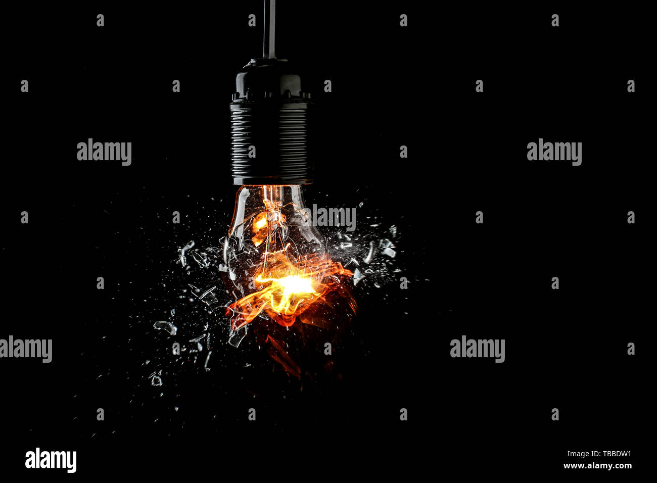 Shattering Light Bulb High Resolution Stock Photography and Images - Alamy