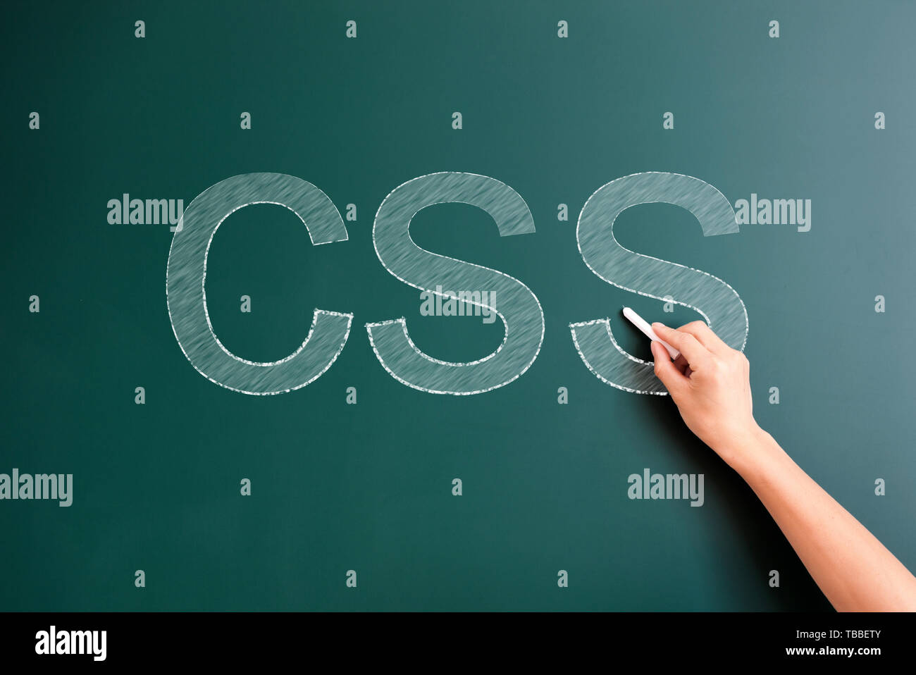 css written on blackboard Stock Photo - Alamy