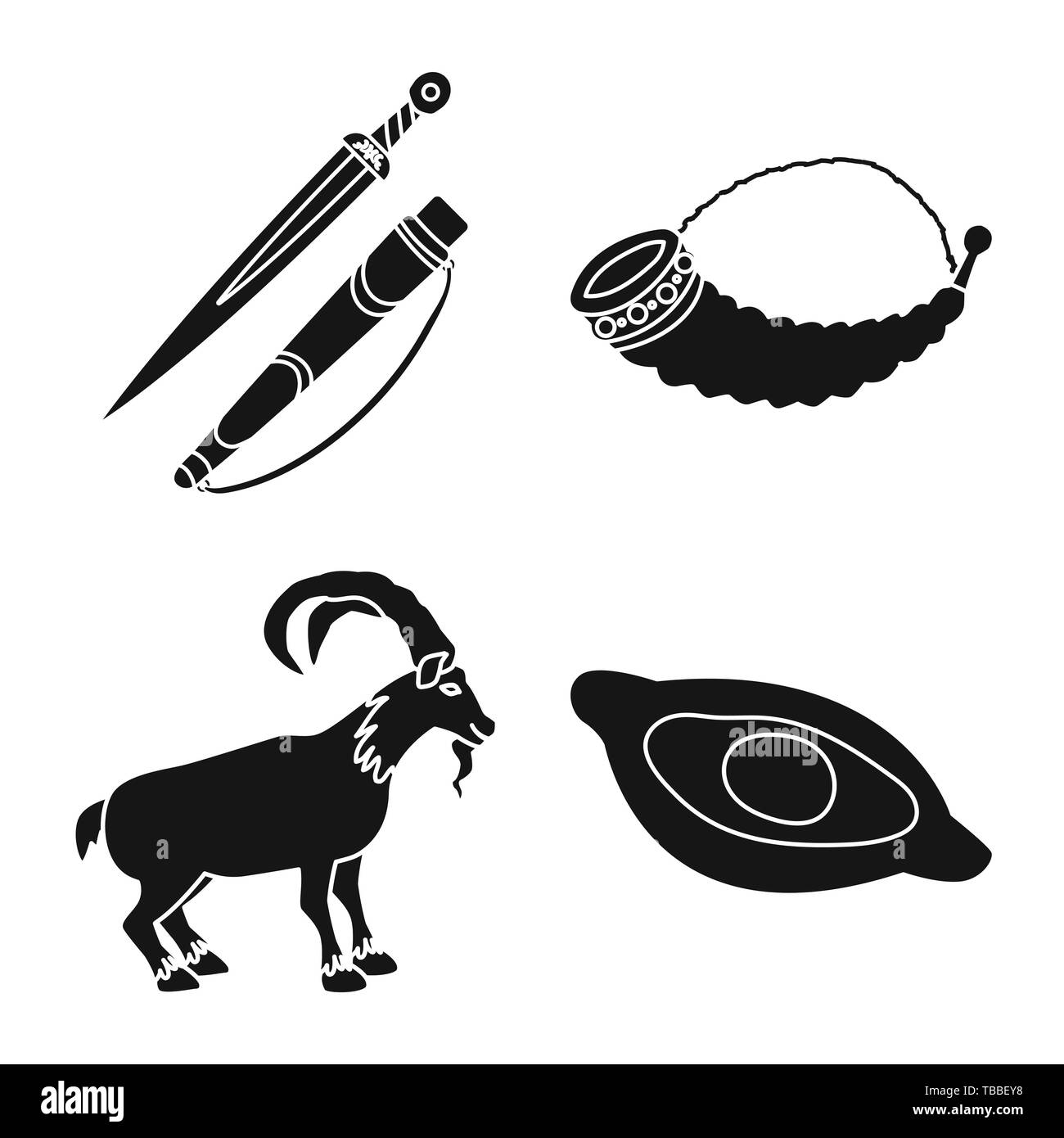 Vector design of heritage and originality symbol. Collection of ...