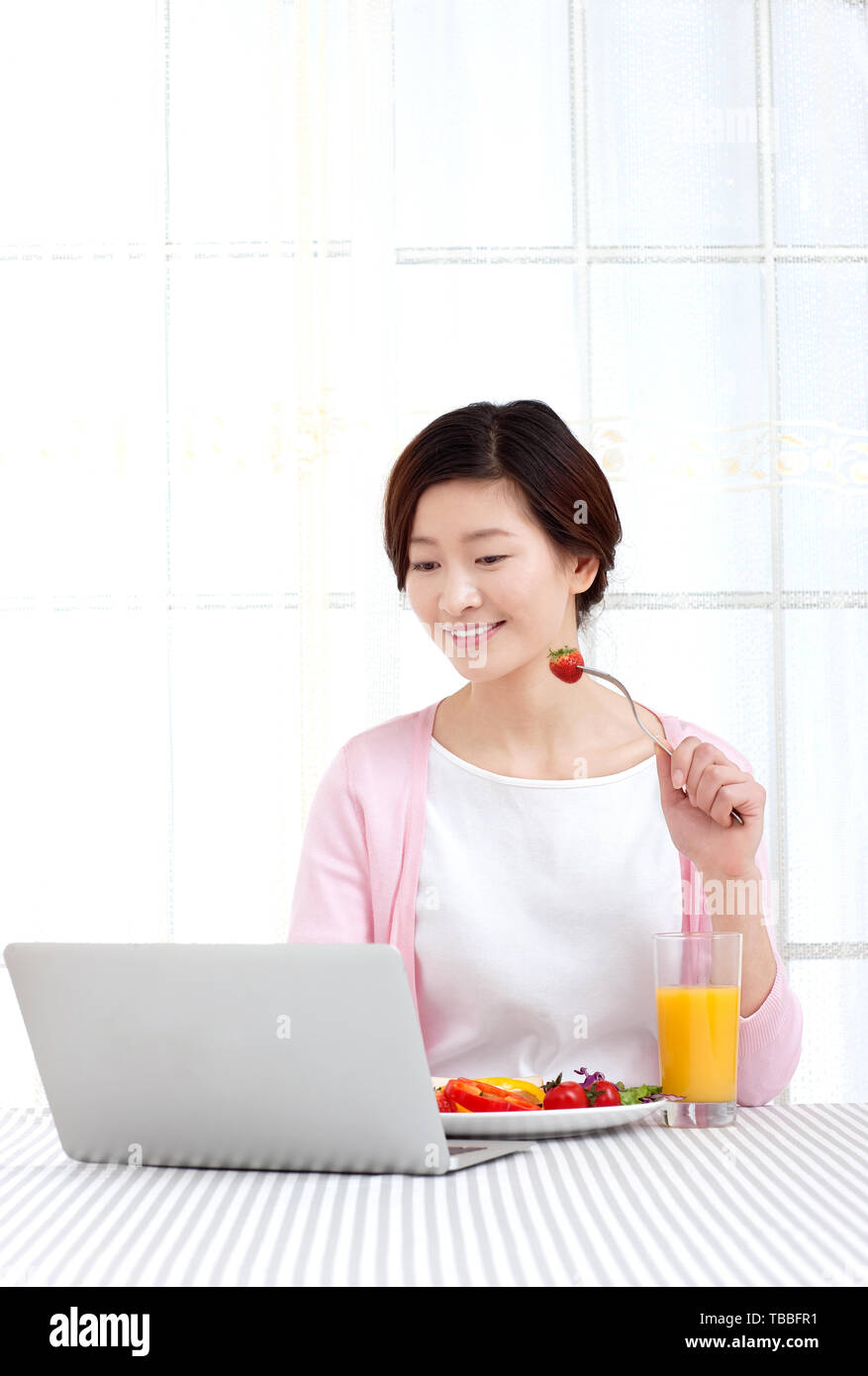 Enjoy food at home Stock Photo - Alamy
