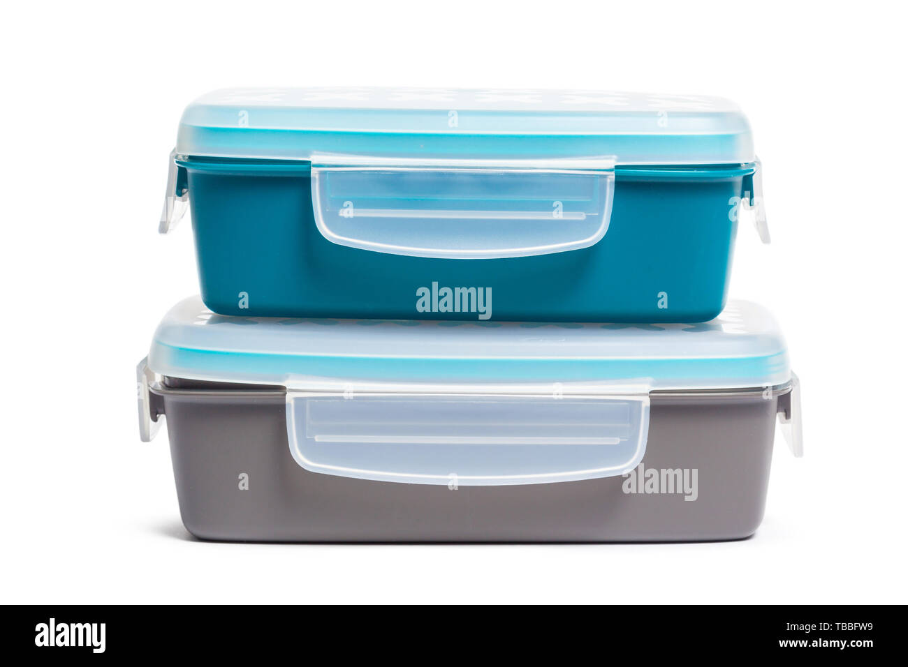 plastic lunch box isolated on white background Stock Photo - Alamy