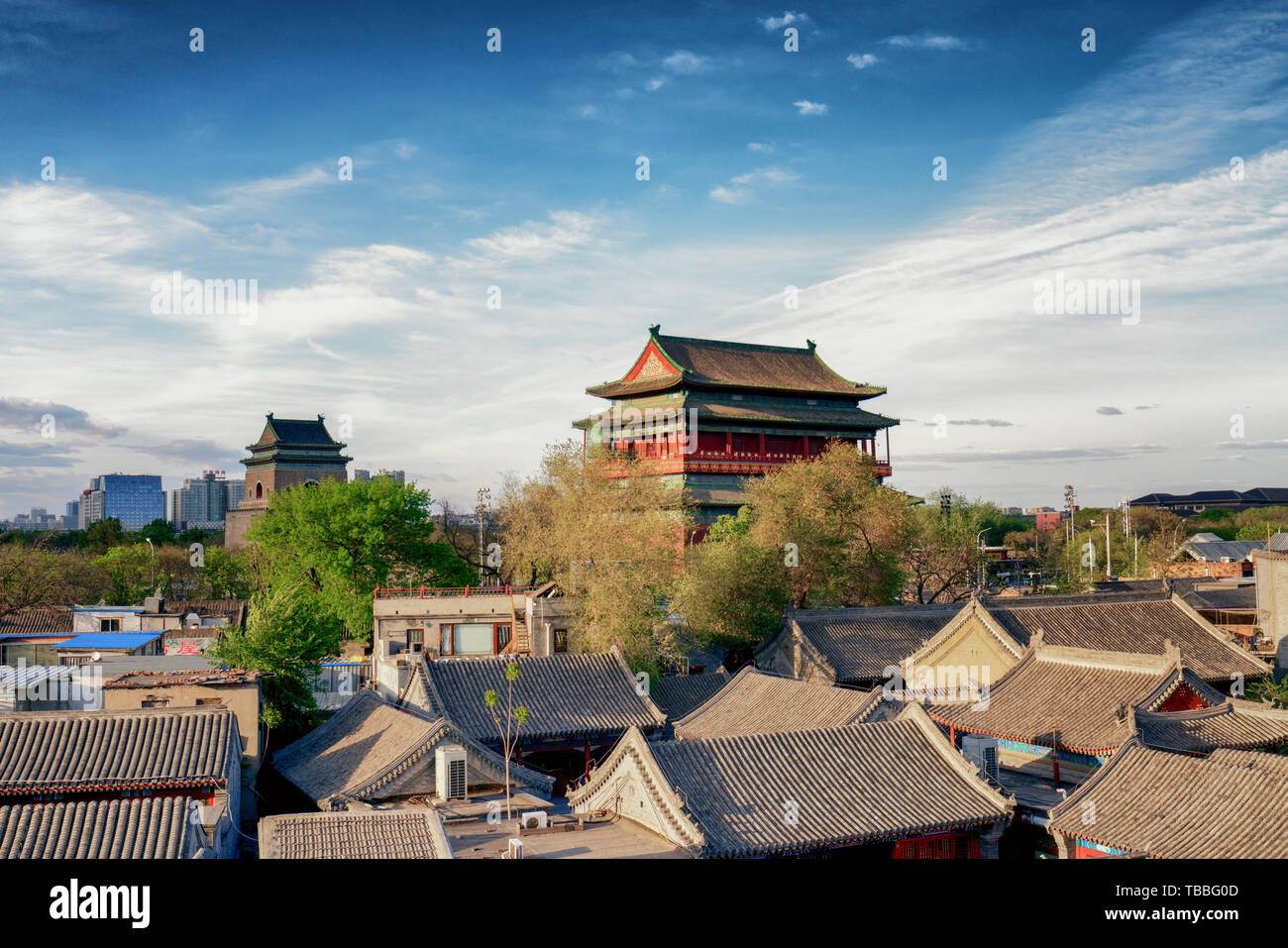 Bell tower beijing gulou hi-res stock photography and images - Alamy