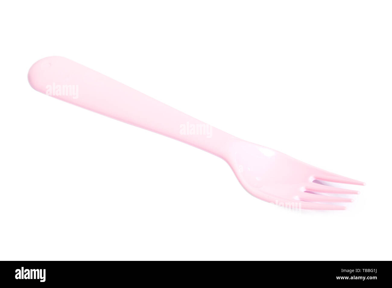 plastic fork isolated on a white background Stock Photo - Alamy