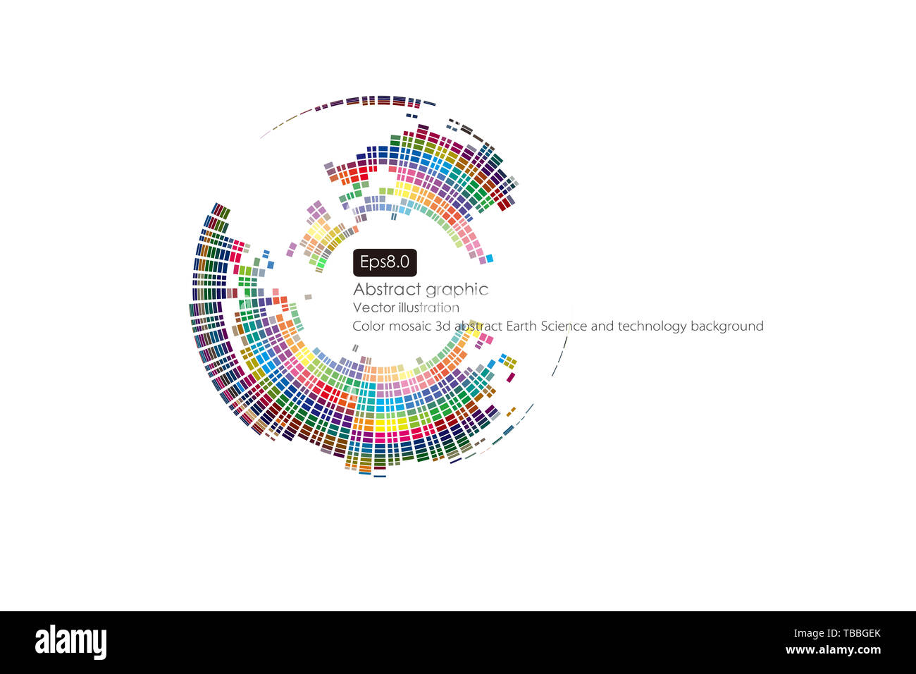 Science and technology background diagram of color mosaic Stock Photo ...