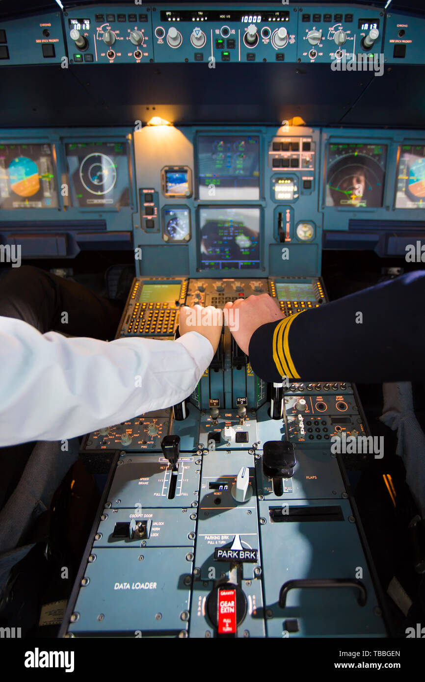 Control the plane Stock Photo - Alamy