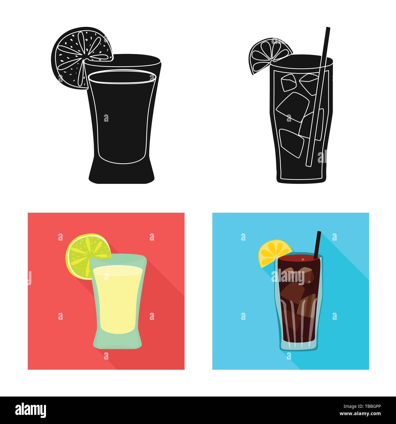 Vector design of cafe and Latin logo. Set of cafe and national stock ...