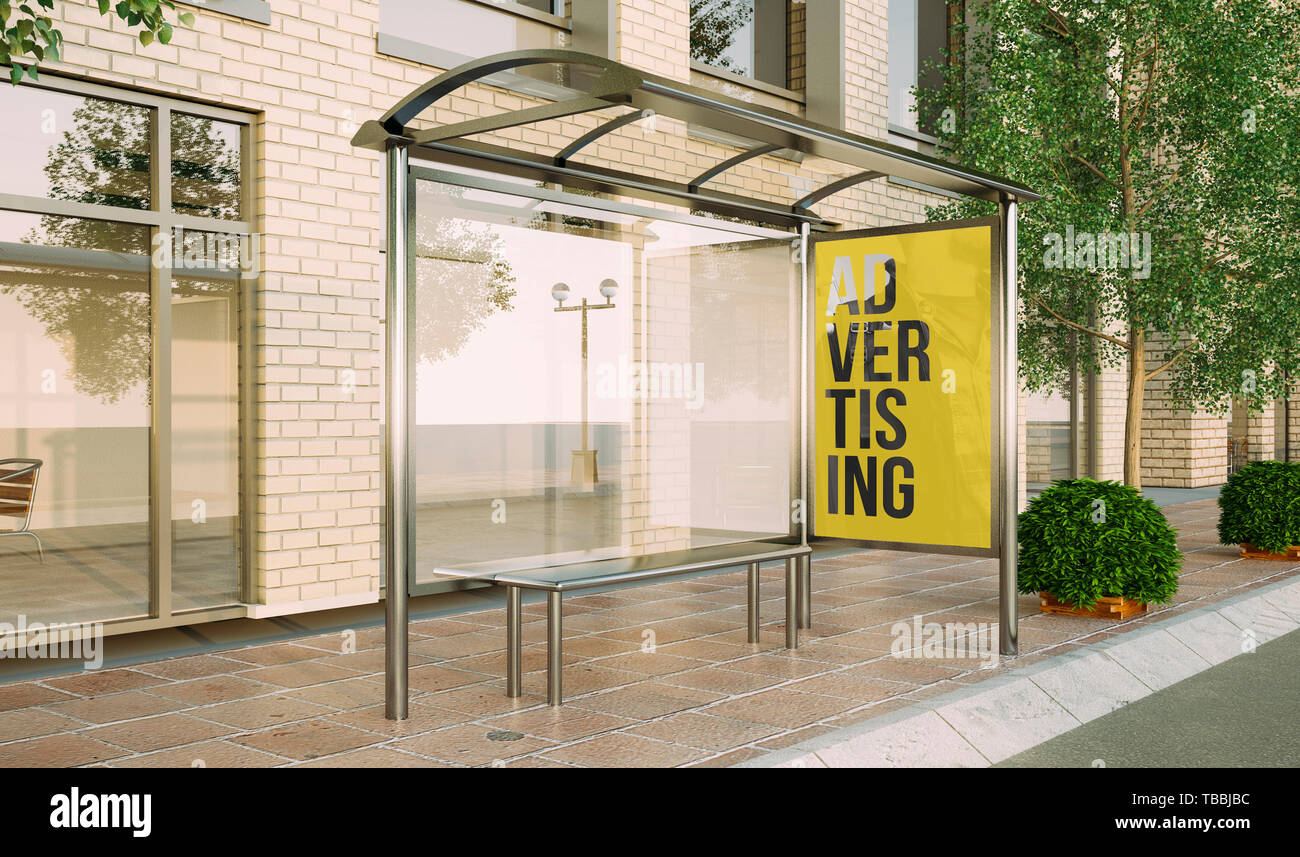 Bus stop poster hi-res stock photography and images - Alamy