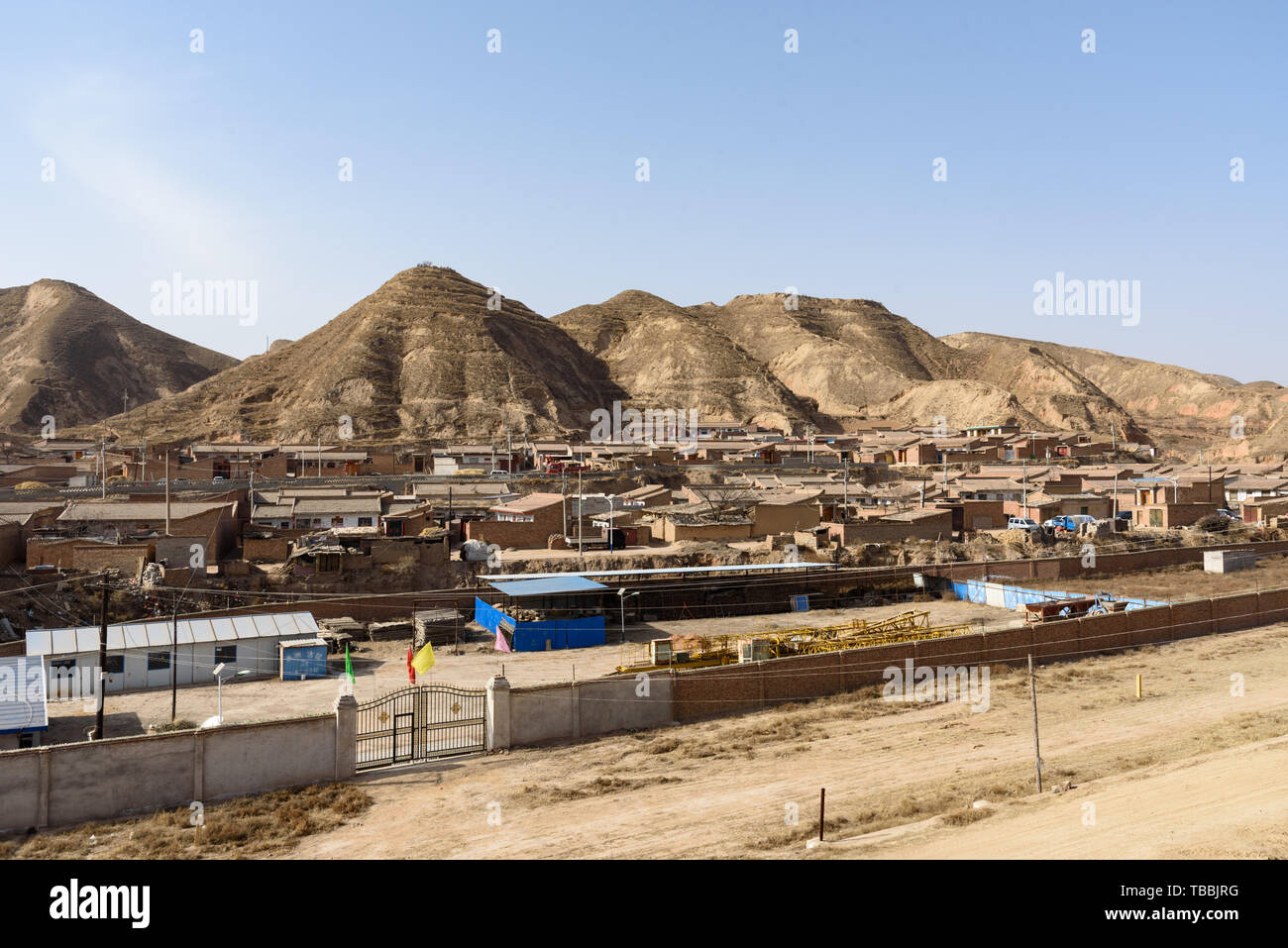 Danxia Landform of Loess Plateau Stock Photo - Alamy