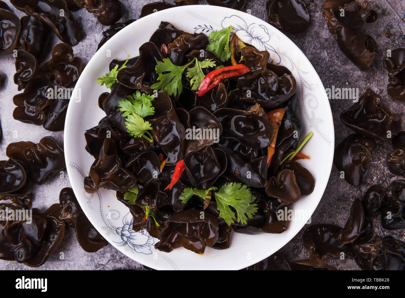Cold fungus, traditional Chinese cuisine Stock Photo - Alamy