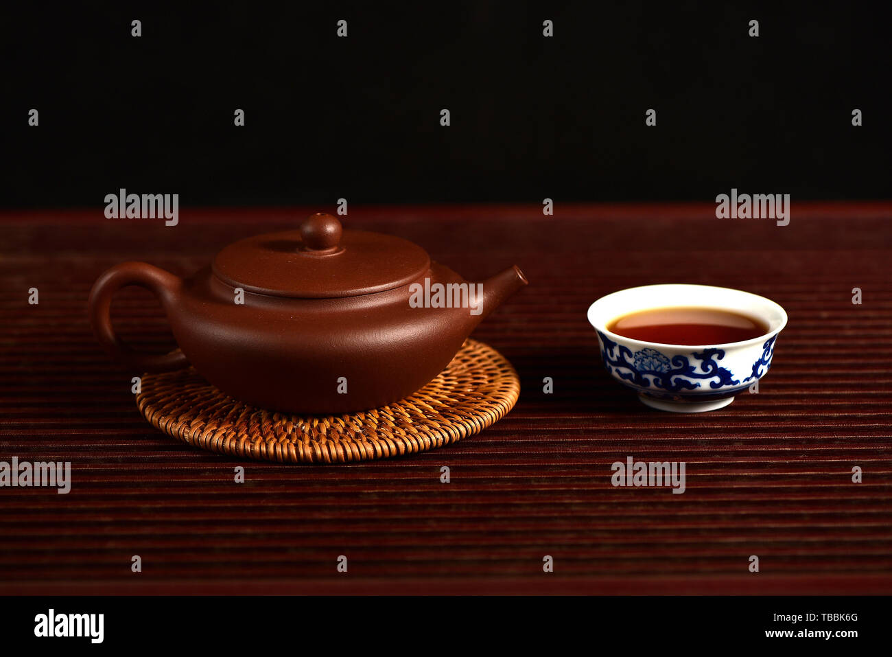 Purple sand teapot tea cup tea set tea culture tea pet Stock Photo - Alamy