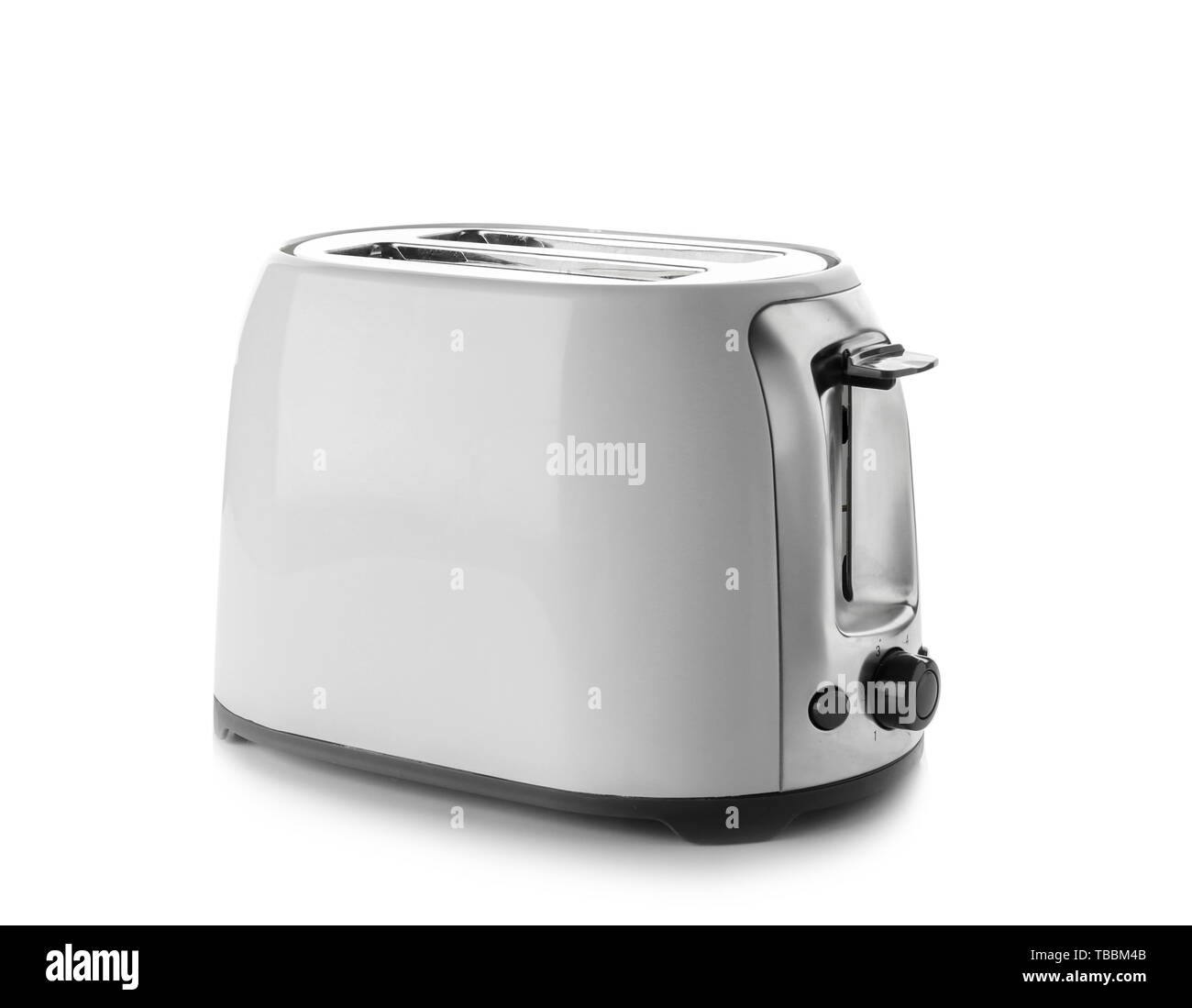 Modern toaster on white background Stock Photo - Alamy