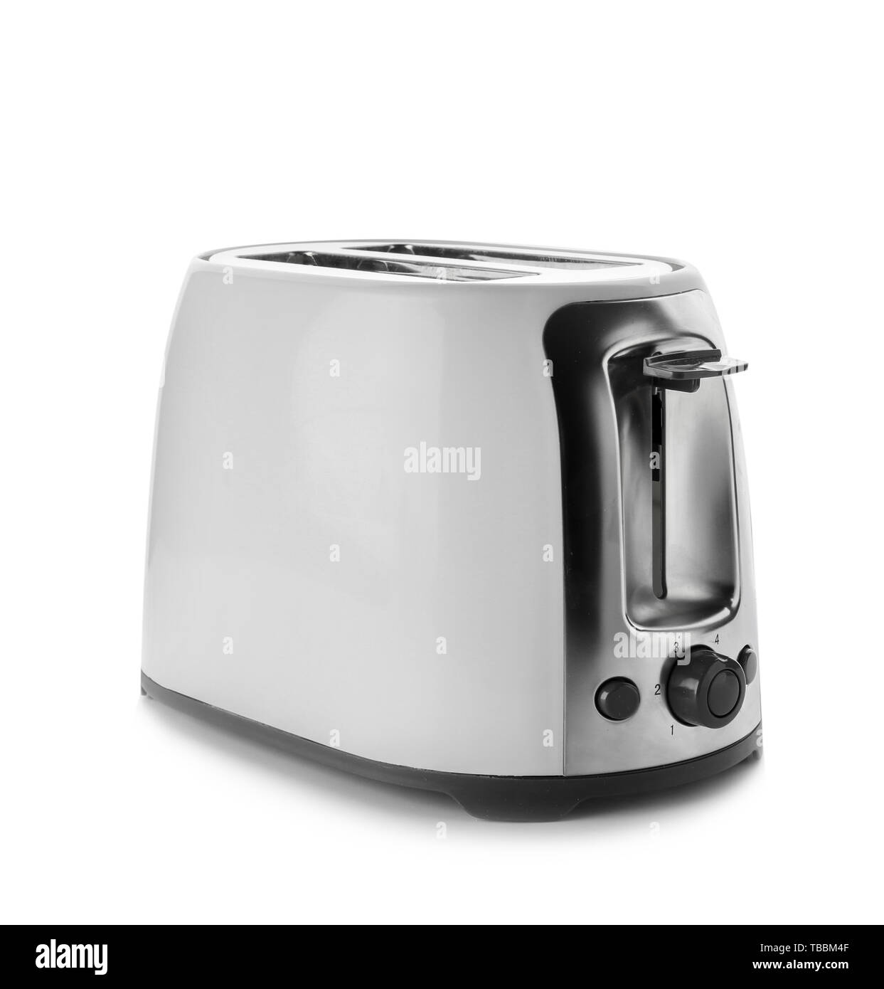 Modern toaster on white background Stock Photo - Alamy