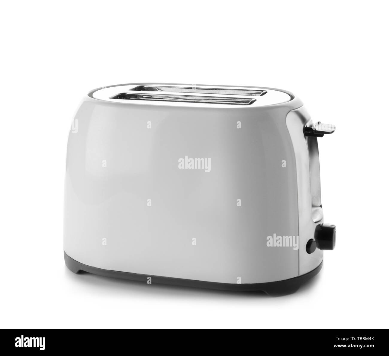 Modern toaster on white background Stock Photo - Alamy