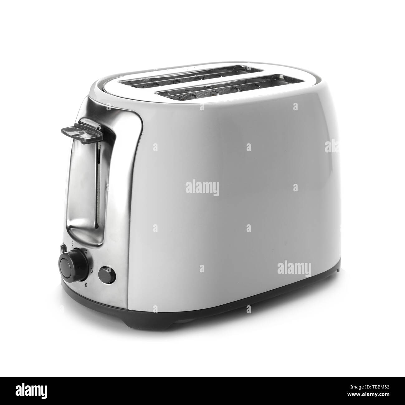 Modern toaster on white background Stock Photo - Alamy