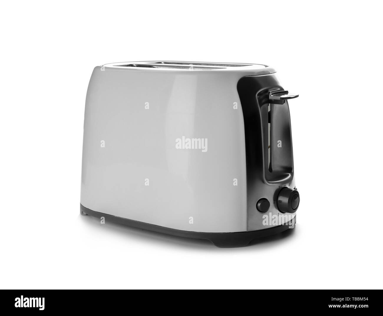 Modern toaster on white background Stock Photo - Alamy