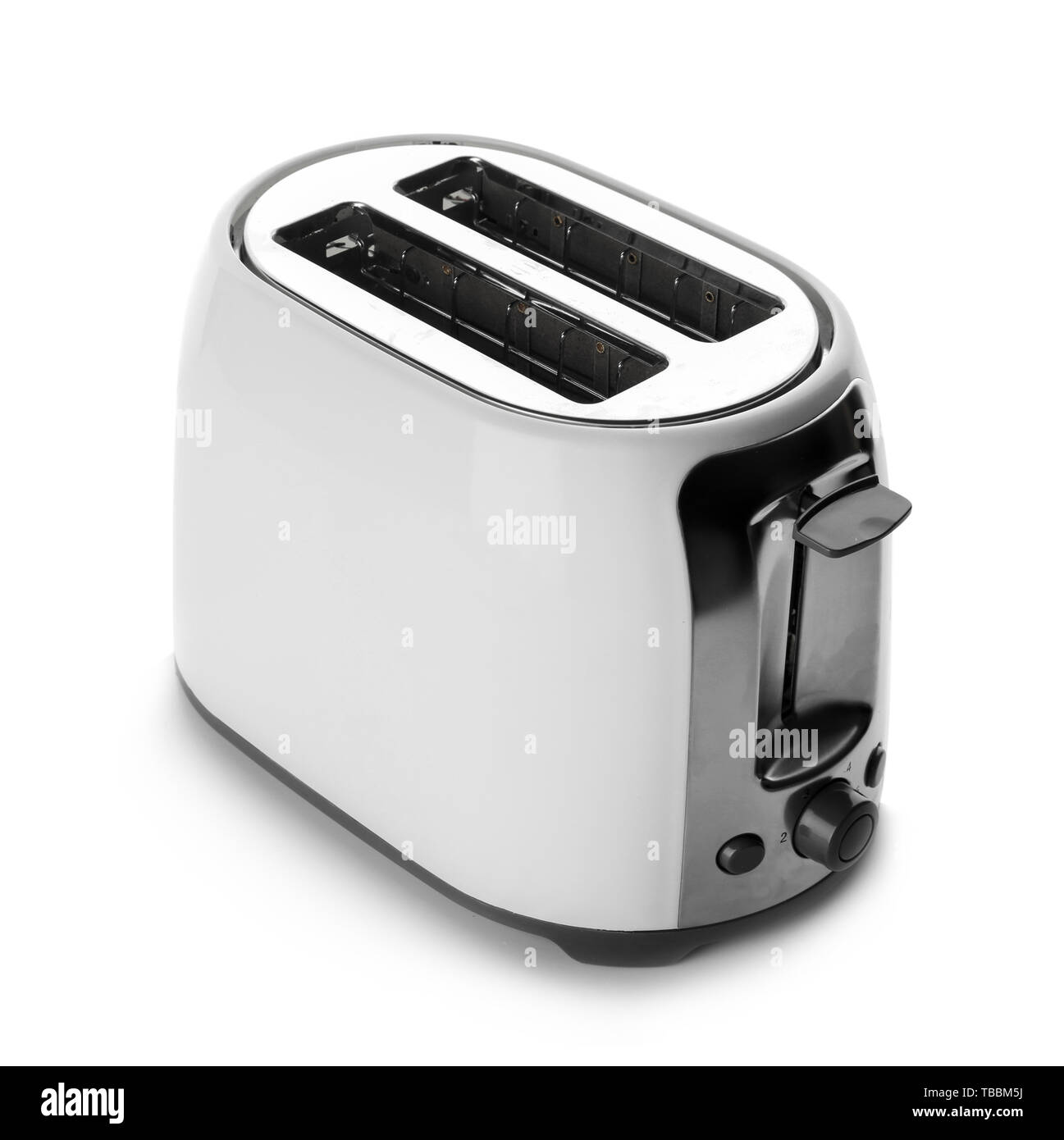 Modern toaster on white background Stock Photo - Alamy