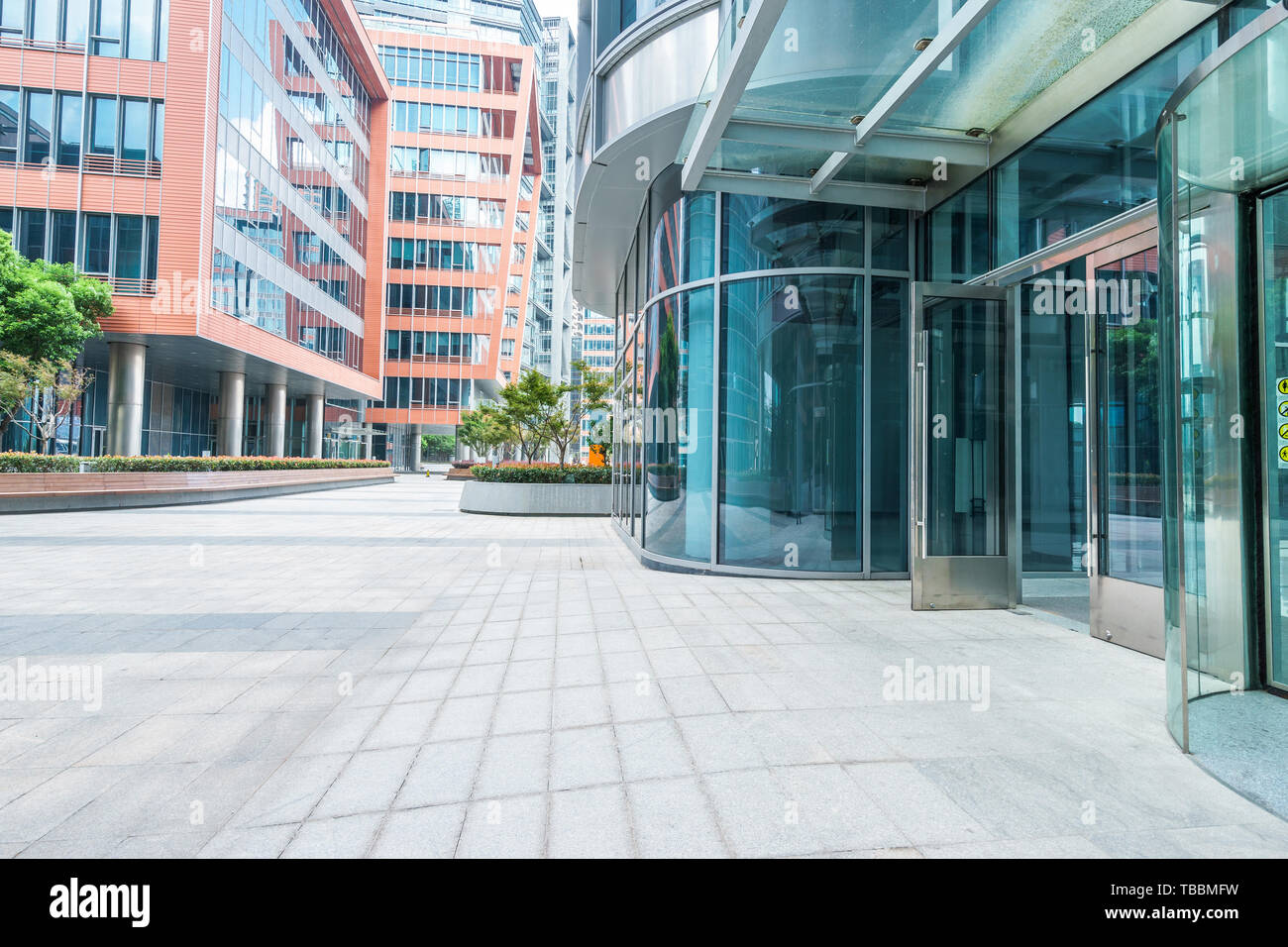 Empty ground front modern Stock Photo - Alamy
