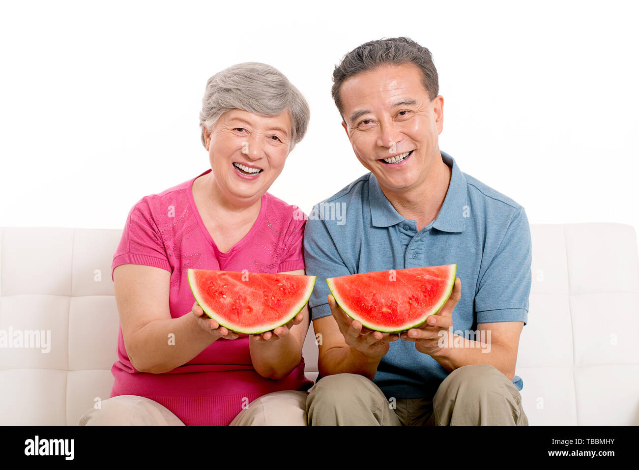 Happy life for the elderly Stock Photo - Alamy