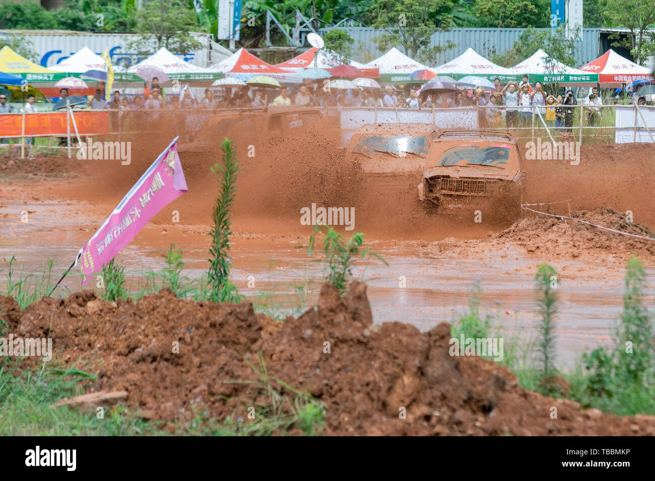 Off-road vehicle outdoor car off-road race sports accident Stock Photo ...