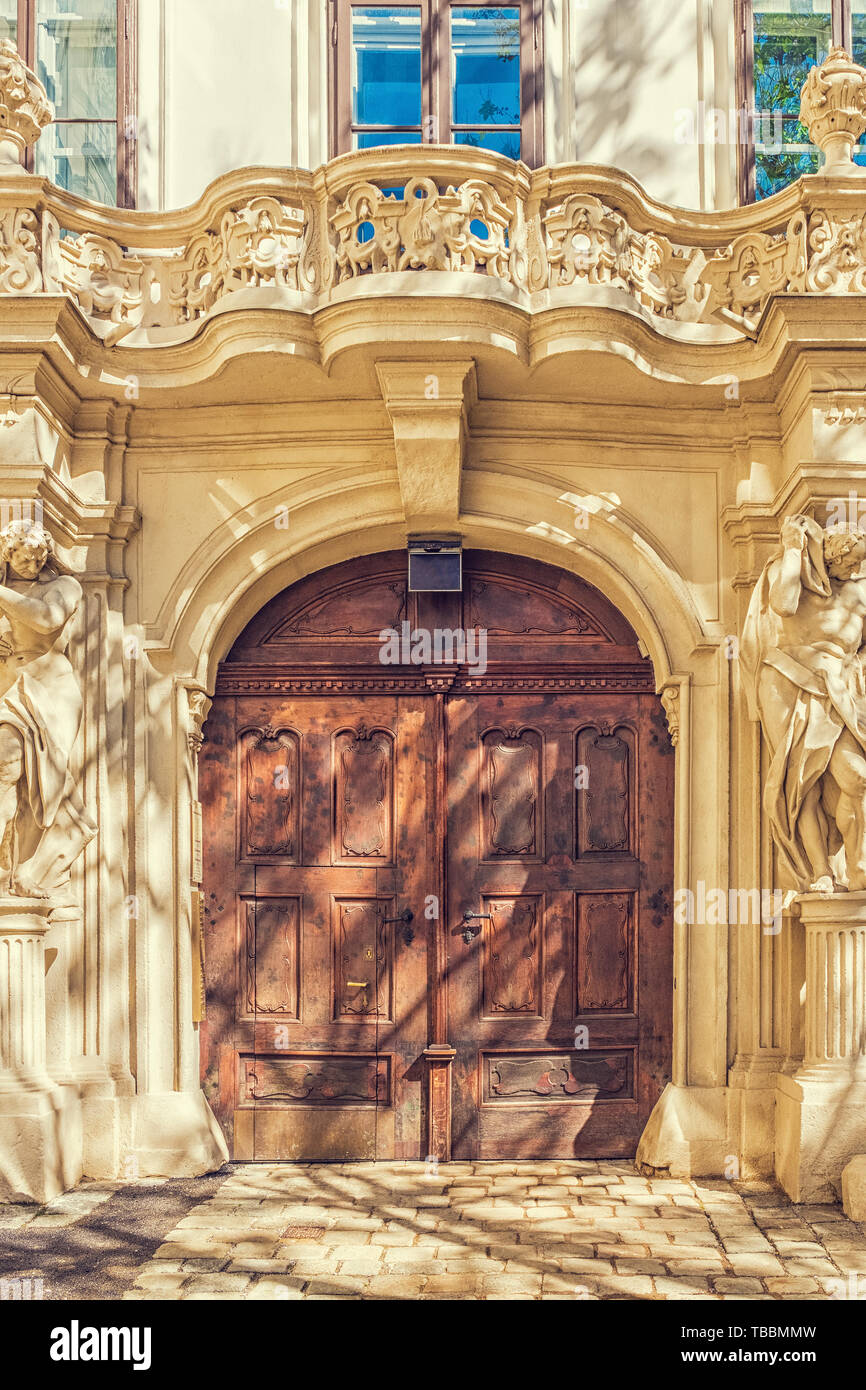 Street view of the front door of the house Stock Photo - Alamy