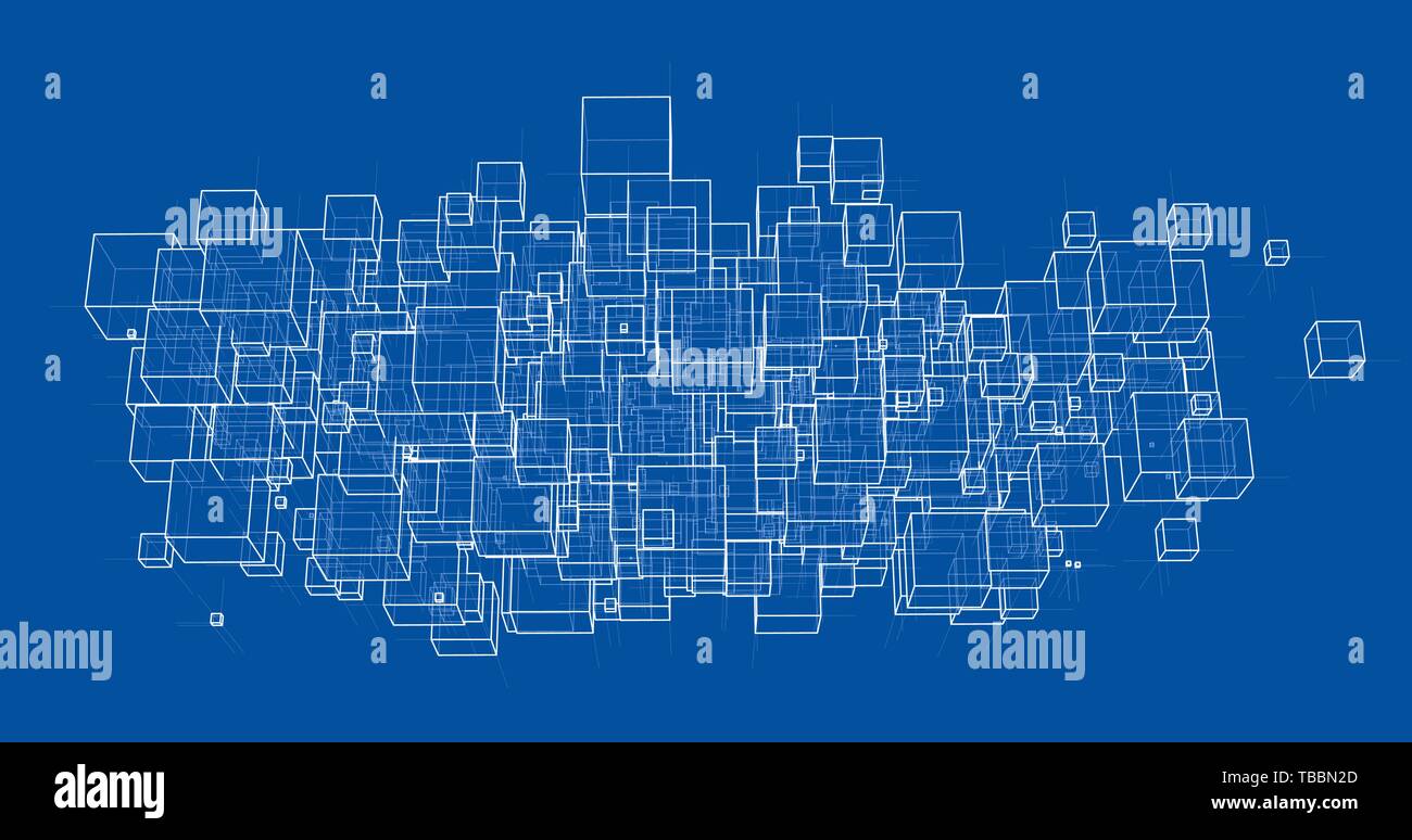 Vector abstract boxes background Stock Vector Image & Art - Alamy