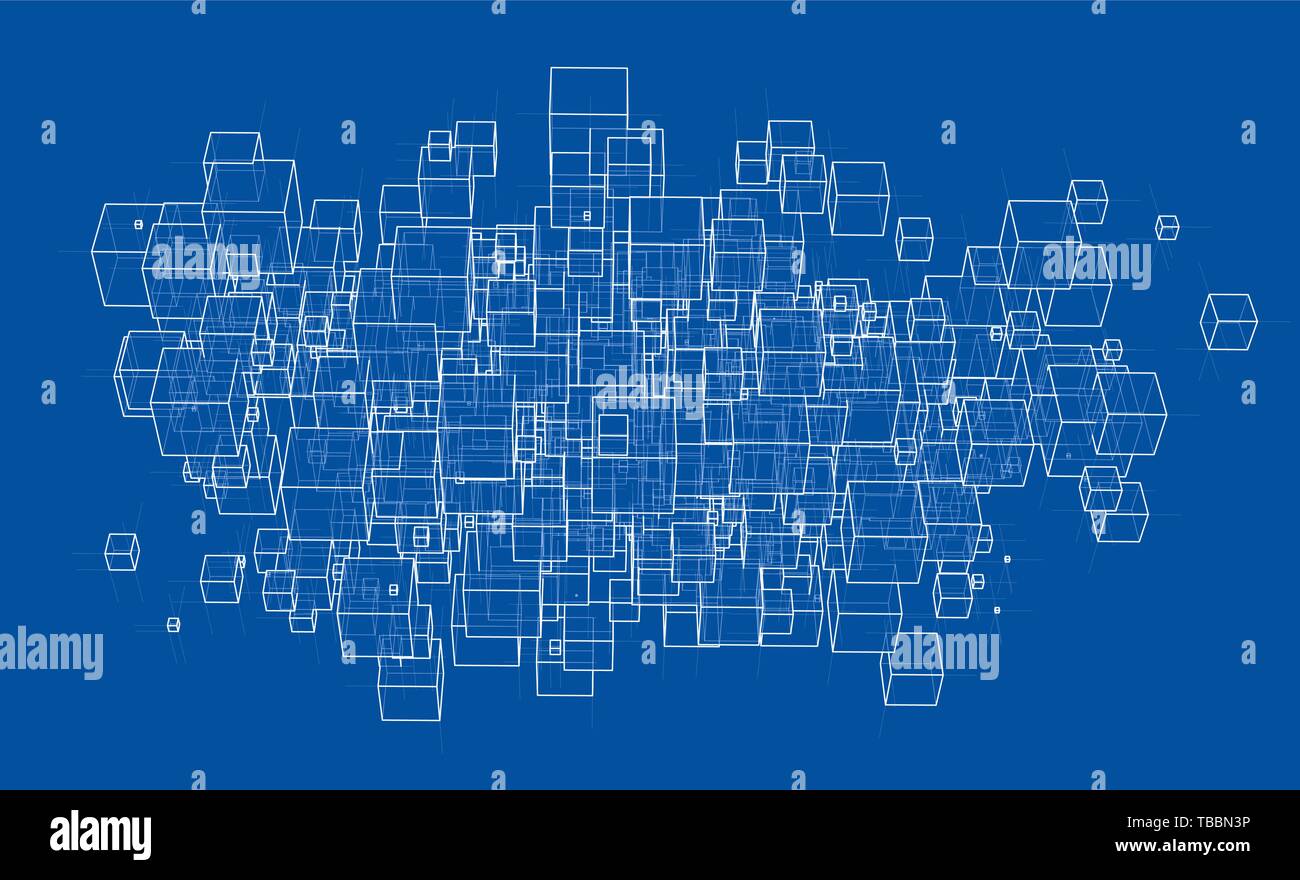 Vector abstract boxes background Stock Vector Image & Art - Alamy