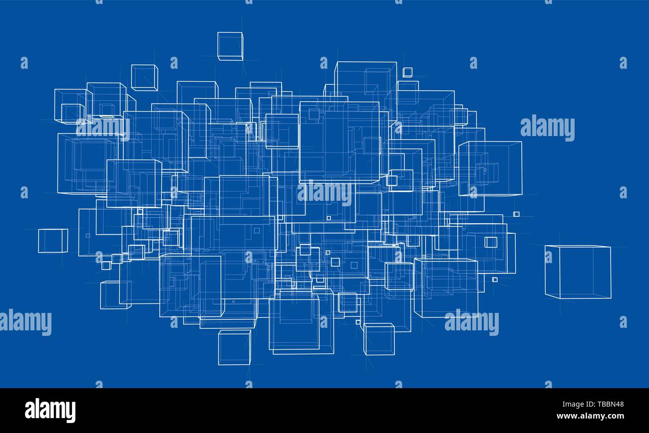 Vector abstract boxes background Stock Vector Image & Art - Alamy