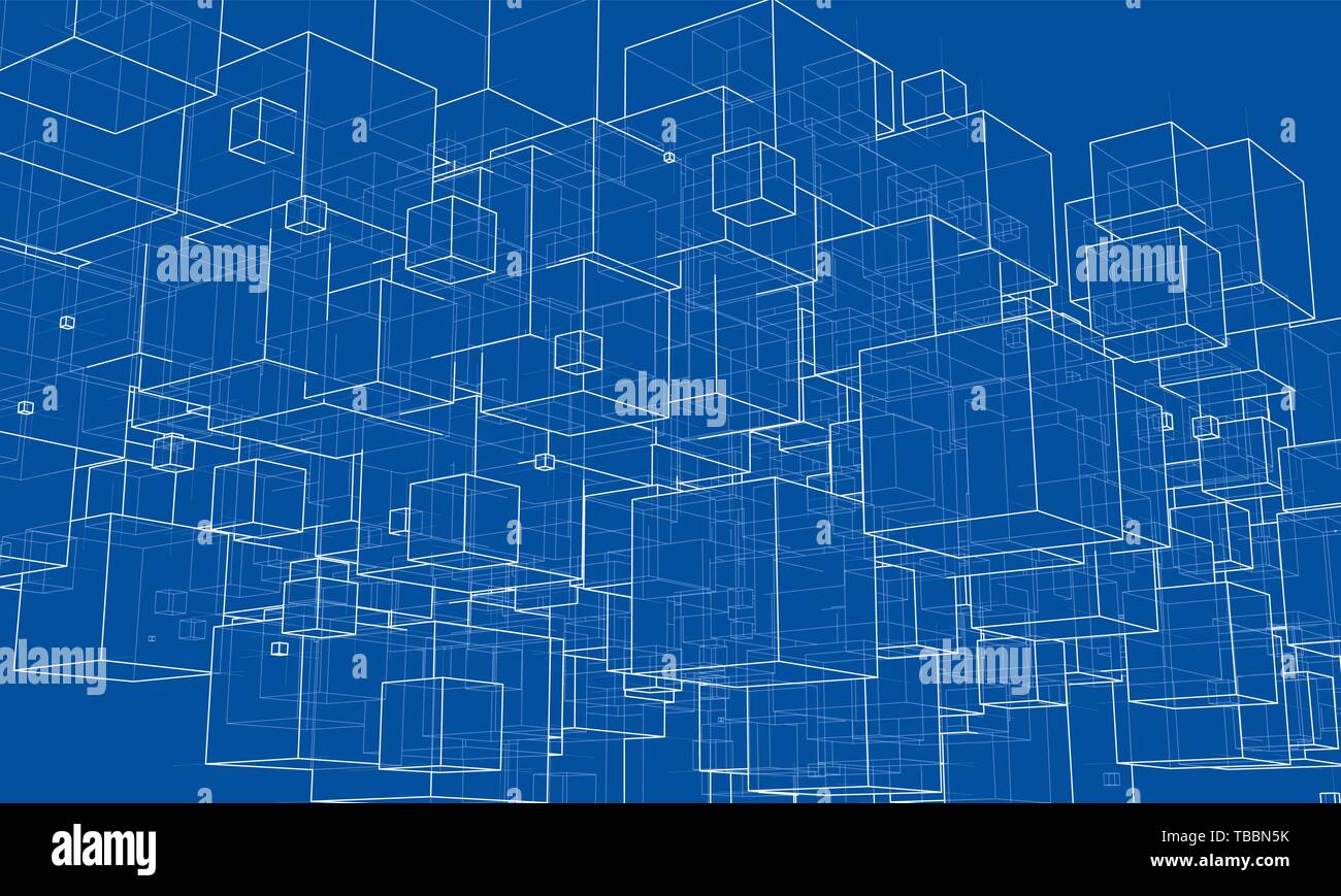 Vector abstract boxes background Stock Vector Image & Art - Alamy