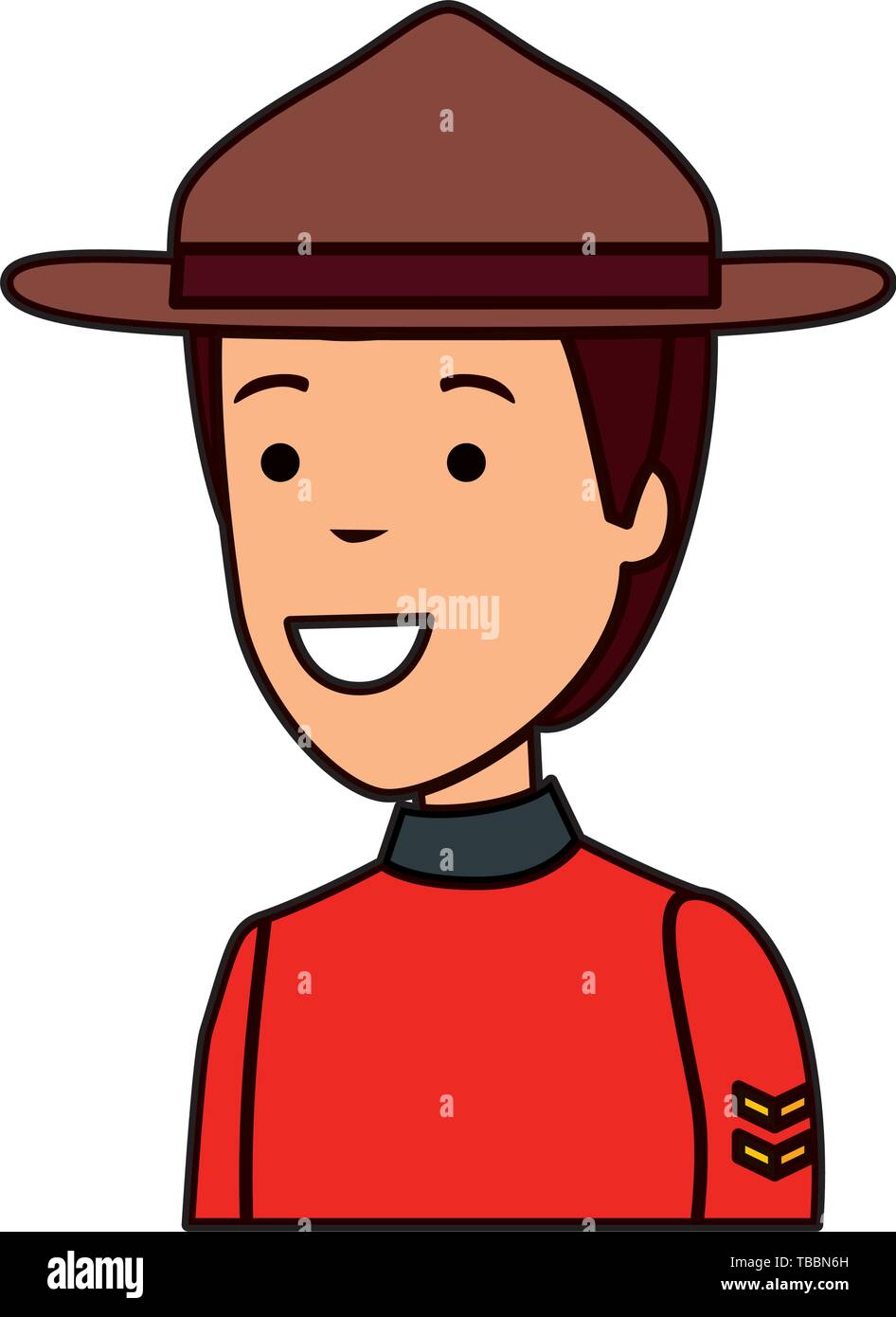 canadian officer ranger avatar character Stock Vector Image & Art - Alamy