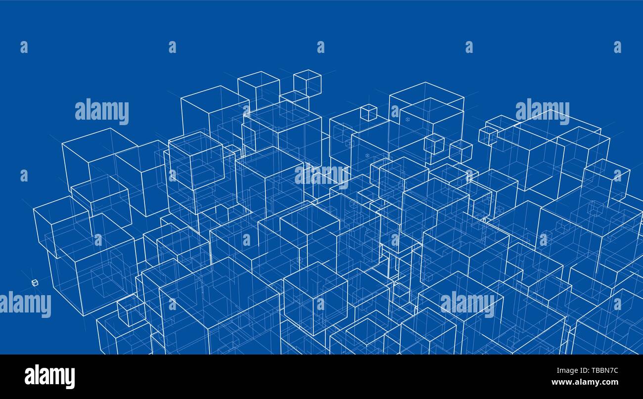 Vector abstract boxes background Stock Vector Image & Art - Alamy