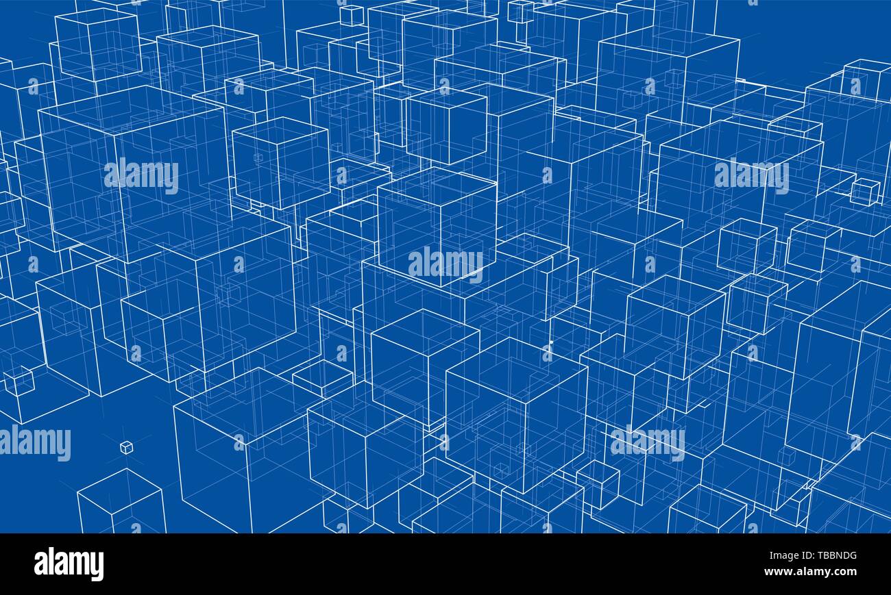 Vector abstract boxes background Stock Vector Image & Art - Alamy