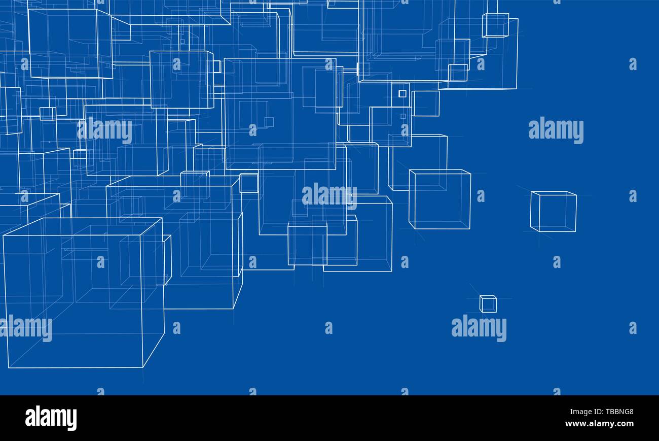 Vector abstract boxes background Stock Vector Image & Art - Alamy