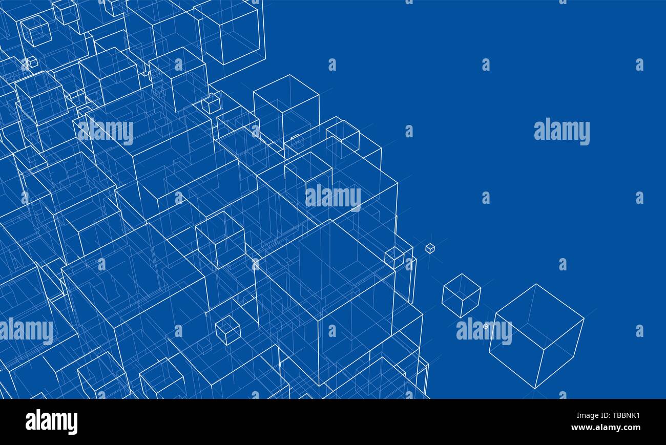 Vector abstract boxes background Stock Vector Image & Art - Alamy